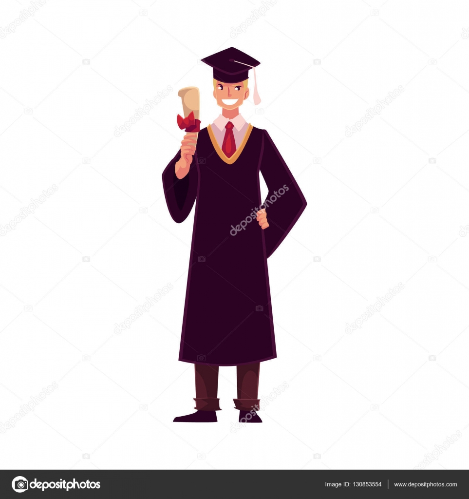 Graduation Gown Drawing