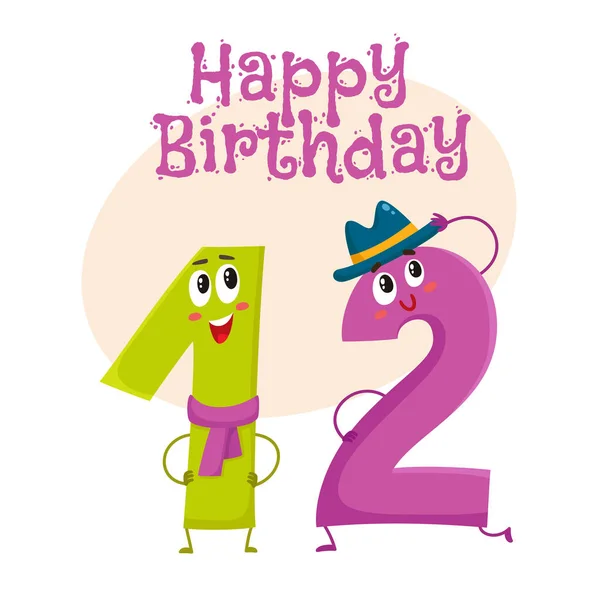 Happy birthday 12 Vector Art Stock Images | Depositphotos