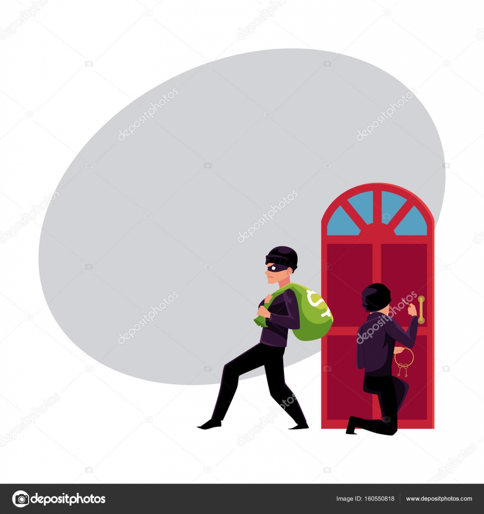 House Break In Cartoon