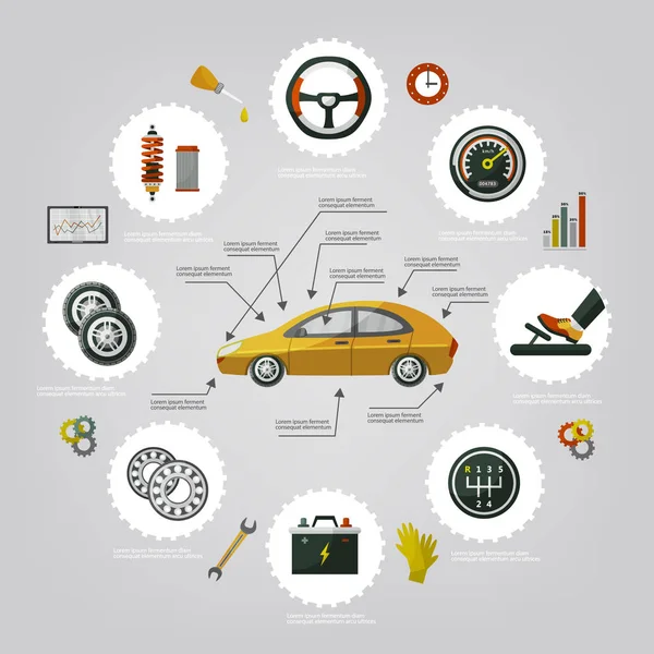 Car Repair Infographics Stock Vector Image by ©Mogil #109312298
