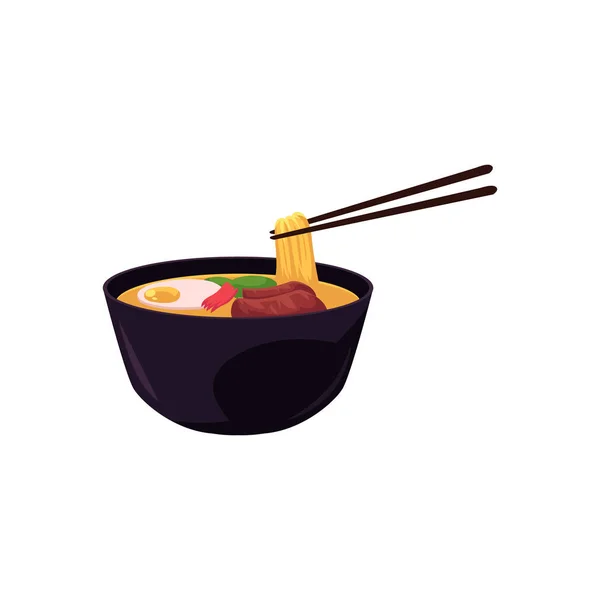 Noodles pot Vector Images | Depositphotos