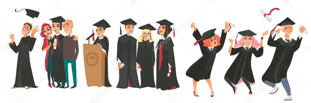 Graduates Vector Art Stock Images | Depositphotos