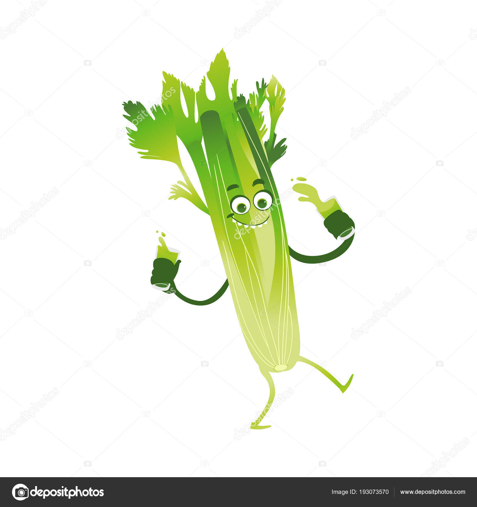 Vector cartoon broccoli character dancing Stock Vector Image by ...