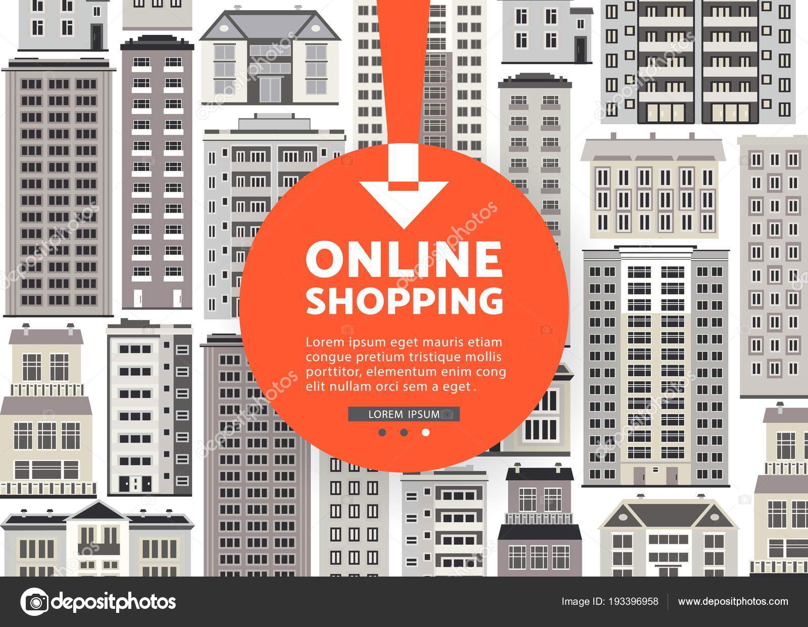 Vector cityscape poster city skyscraper building Stock Vector by ...