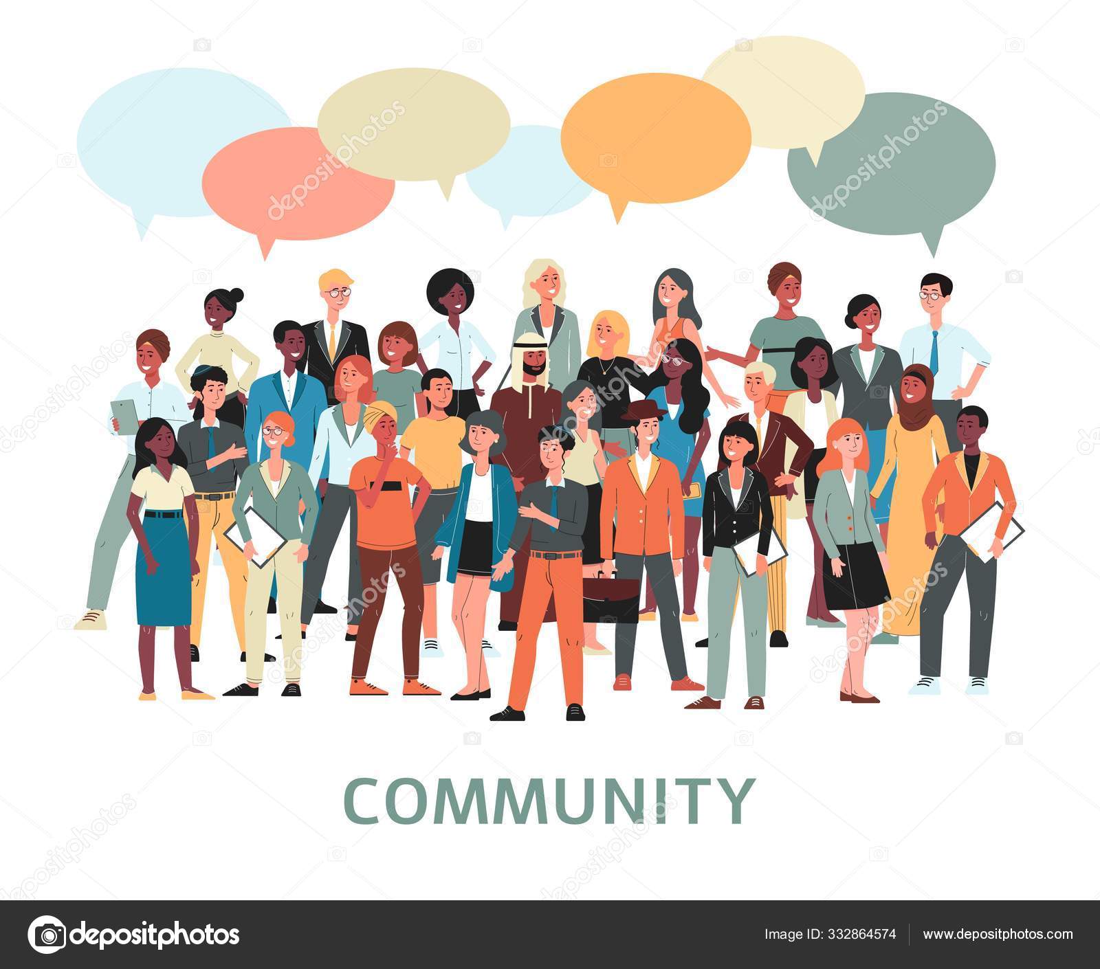 Dibujos Animados De Personas Hablando En Grupo