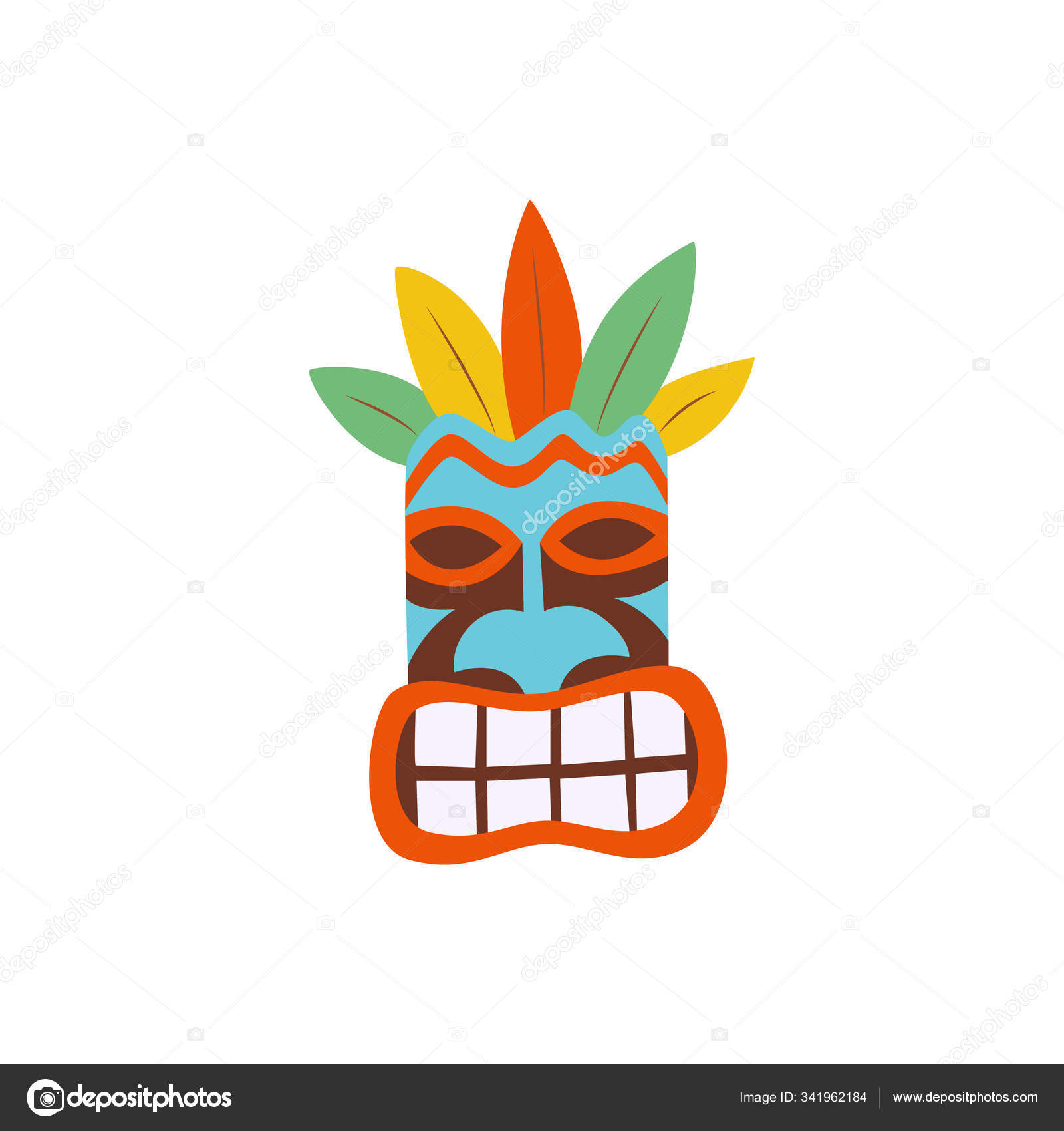 Tiki Head Vector
