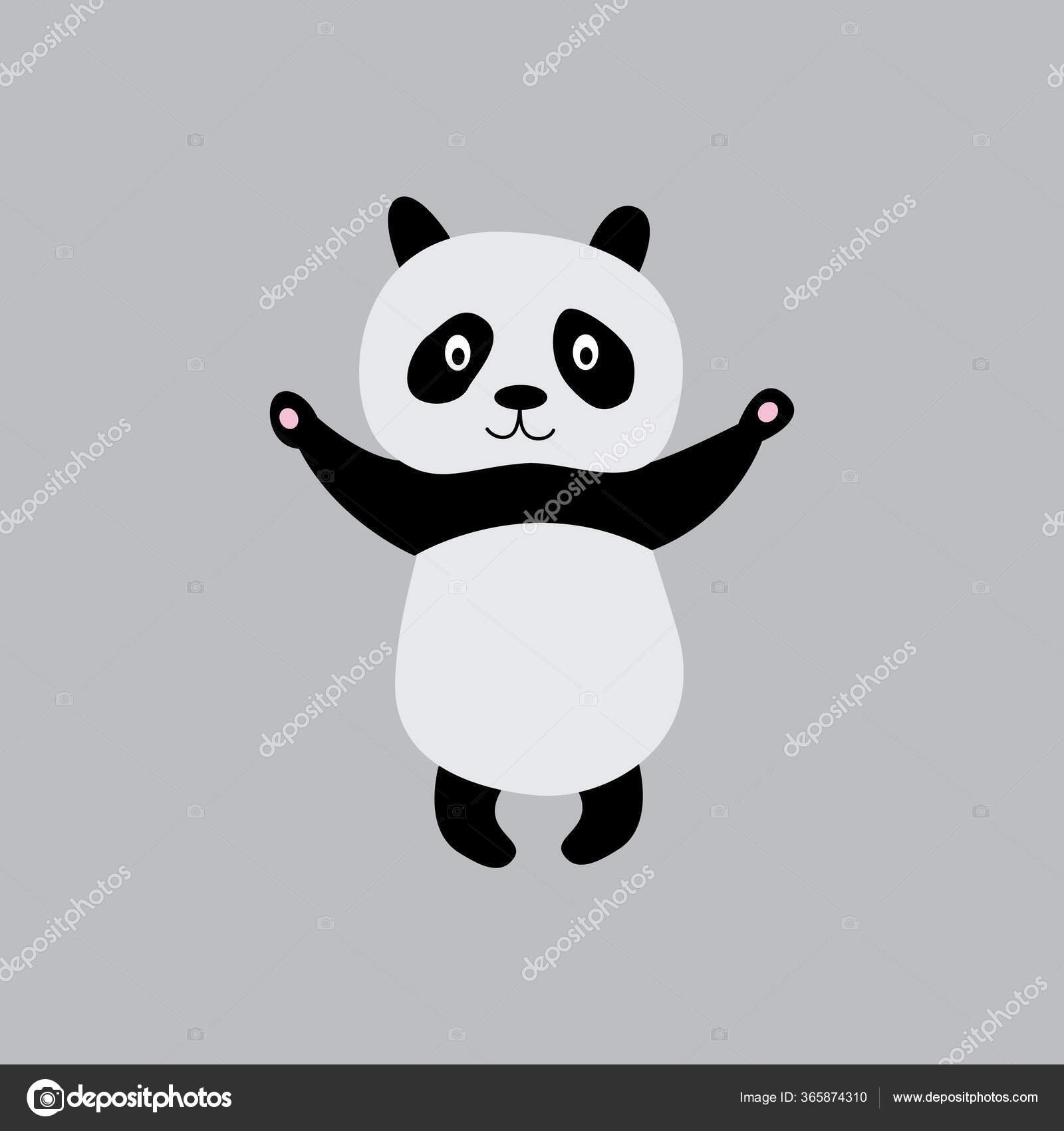 Dibujo De Panda De Pie