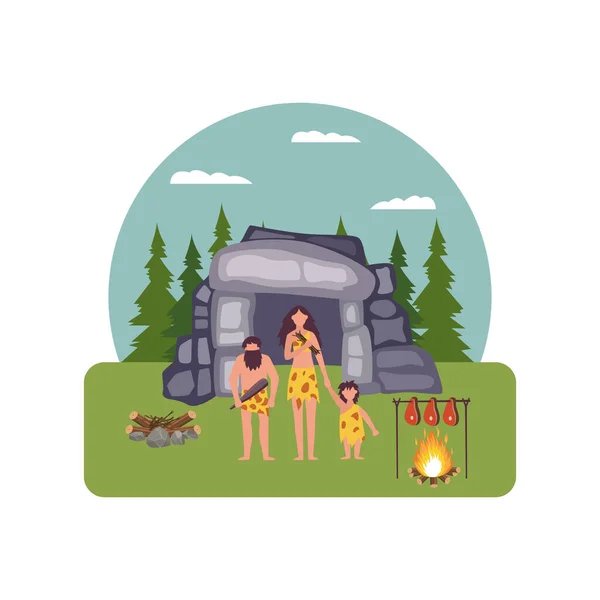 Prehistoric house Vector Art Stock Images | Depositphotos