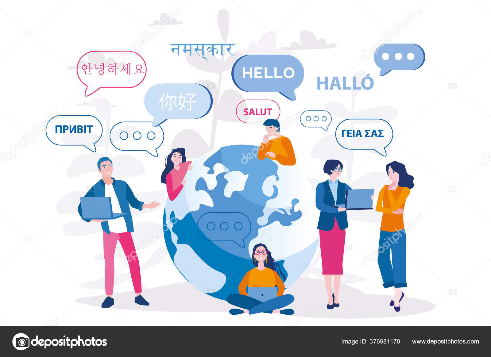 Different Languages Cartoon