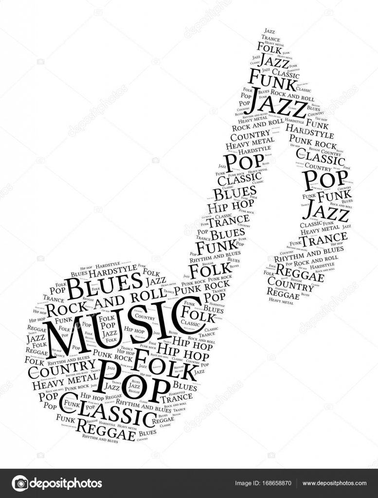 Words cloud of Music, note shape. Stock Vector by ©AntonioGravante ...