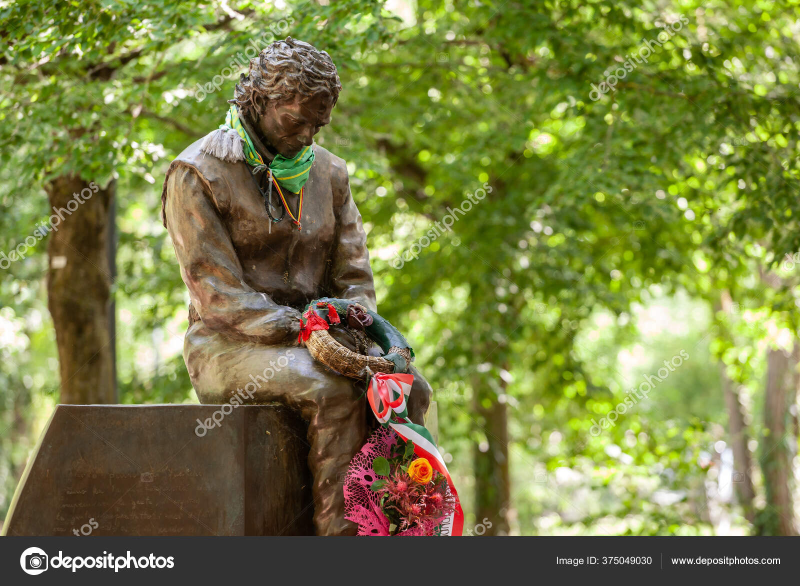 Imola Italy May 2020 Monument Memory Ayrton Senna Located Tamburello ...