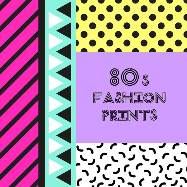 Trendy pattern in 80s style Stock Vector Image by ©IShkrabal #142430731