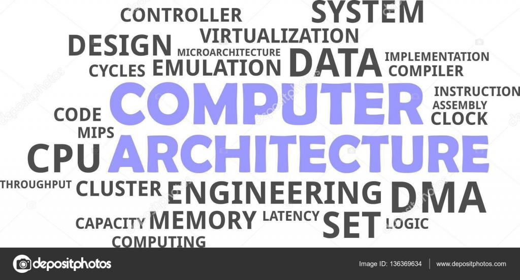 Word cloud - computer architecture Stock Vector Image by ©masterart ...