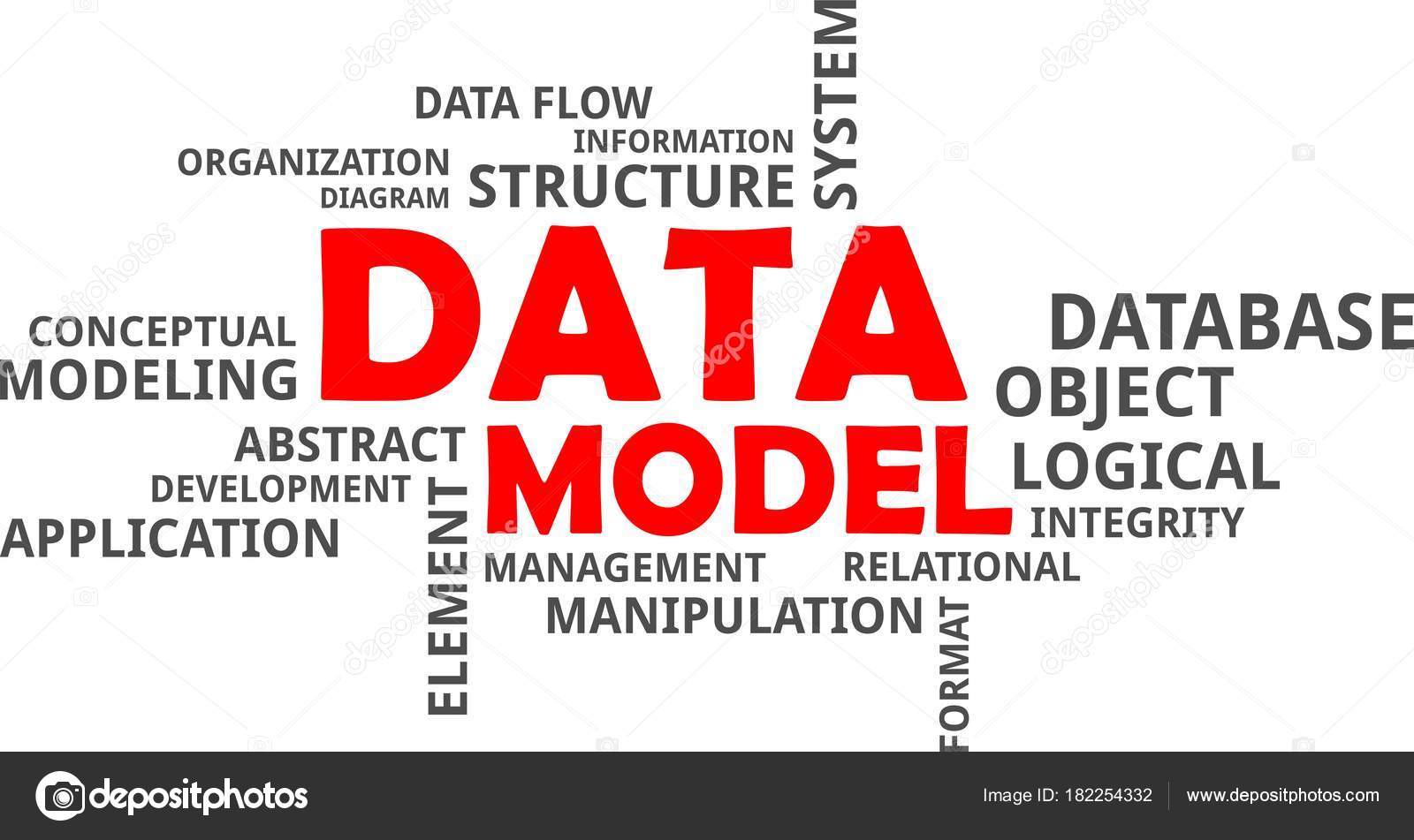 Word Cloud Data Model Stock Vector Image by ©masterart #182254332