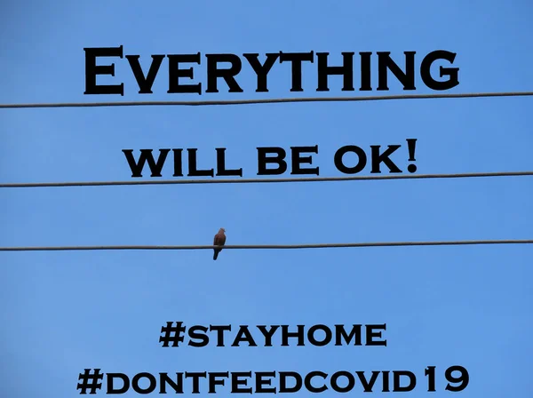 Social isolation. Self-isolation awareness campaign. Stay home banner ...