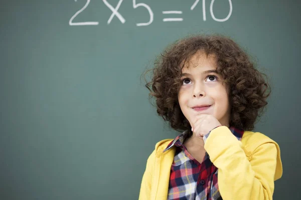 Child thinking math Stock Photos, Royalty Free Child thinking math ...