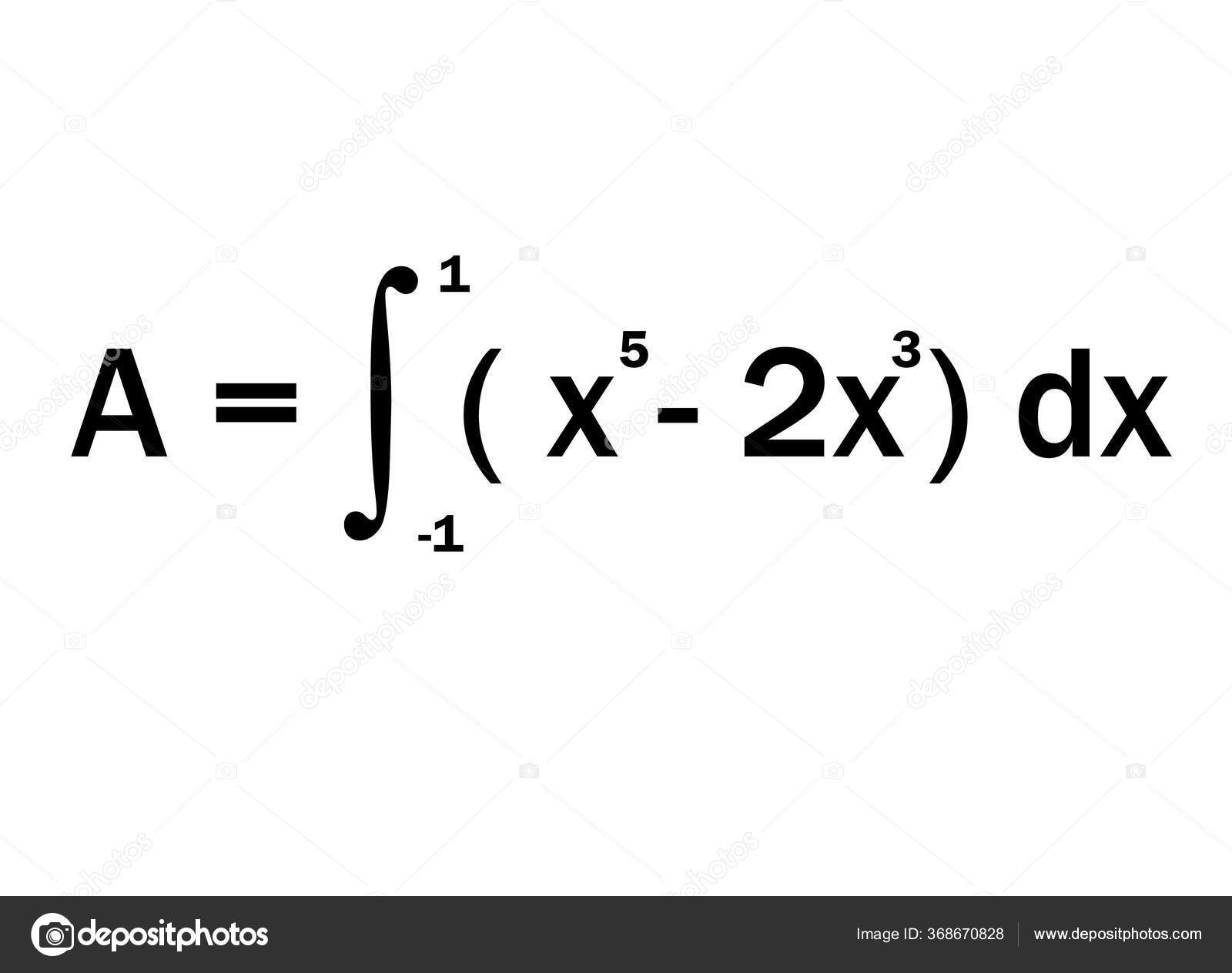 Integral Function White Background Stock Vector Image by ©zizou07 ...
