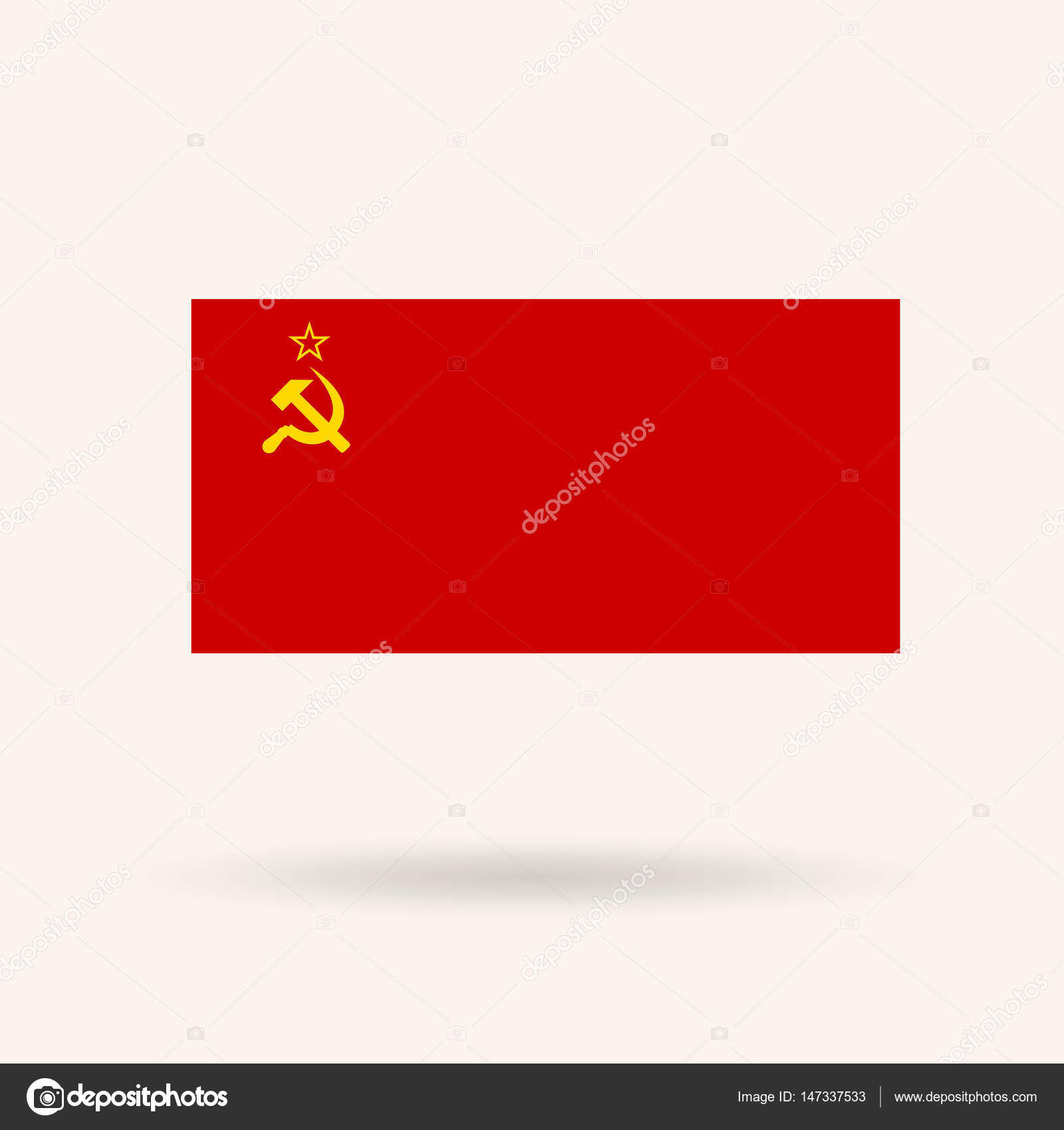 USSR flag. Soviet Union flag — Stock Vector © Sergt #147337533