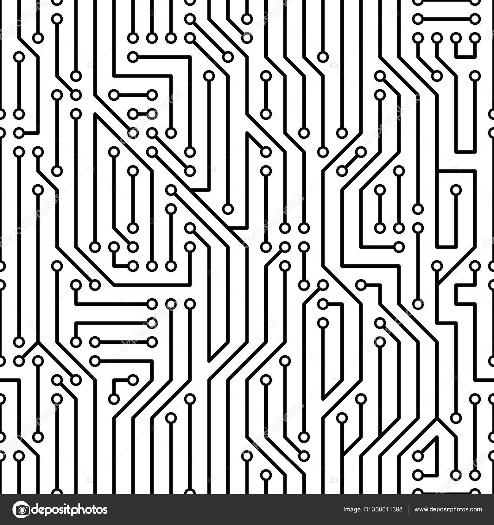 Abstract Circuit Board Pattern