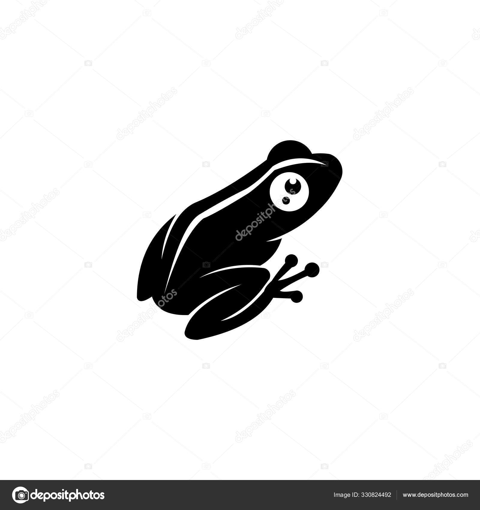 Vector Frog Design Amphibian Animal Frog Logo Icon Stock Vector Image ...