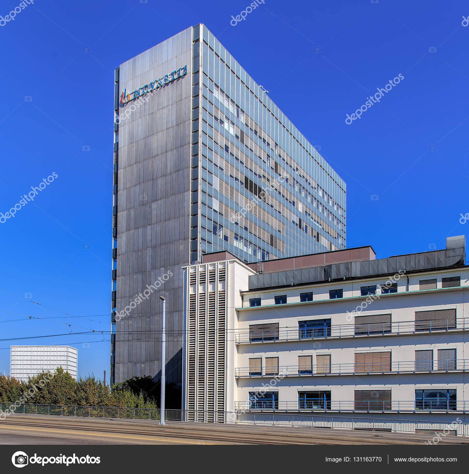 Novartis building in Basel, Switzerland – Stock Editorial Photo ...