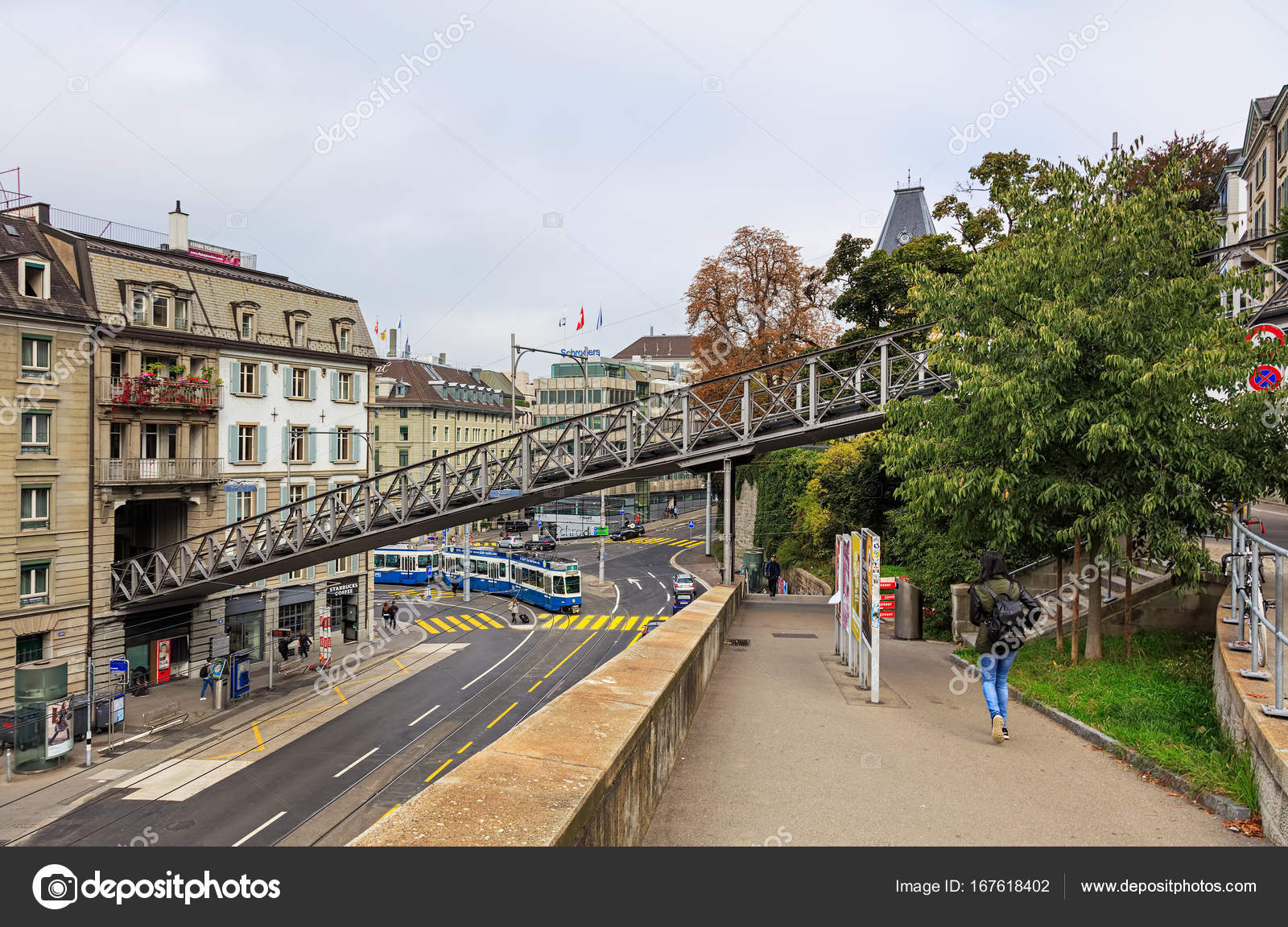 Polybahn funicular railway in Zurich, Switzerland – Stock Editorial ...