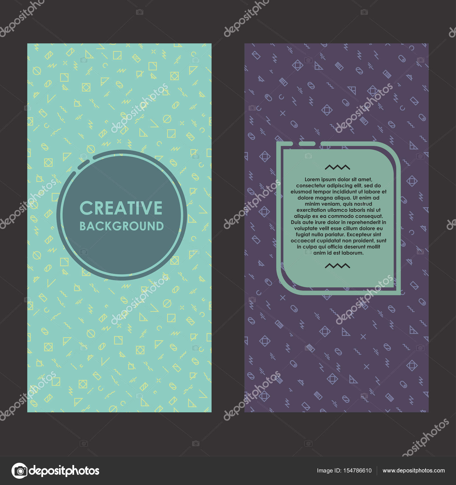 Modern layout with creative background. Abstract Pattern from simple ...
