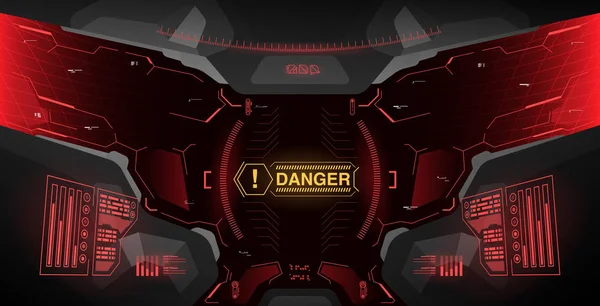 Futuristic concept ui for helmet. Head-up display template. View from ...