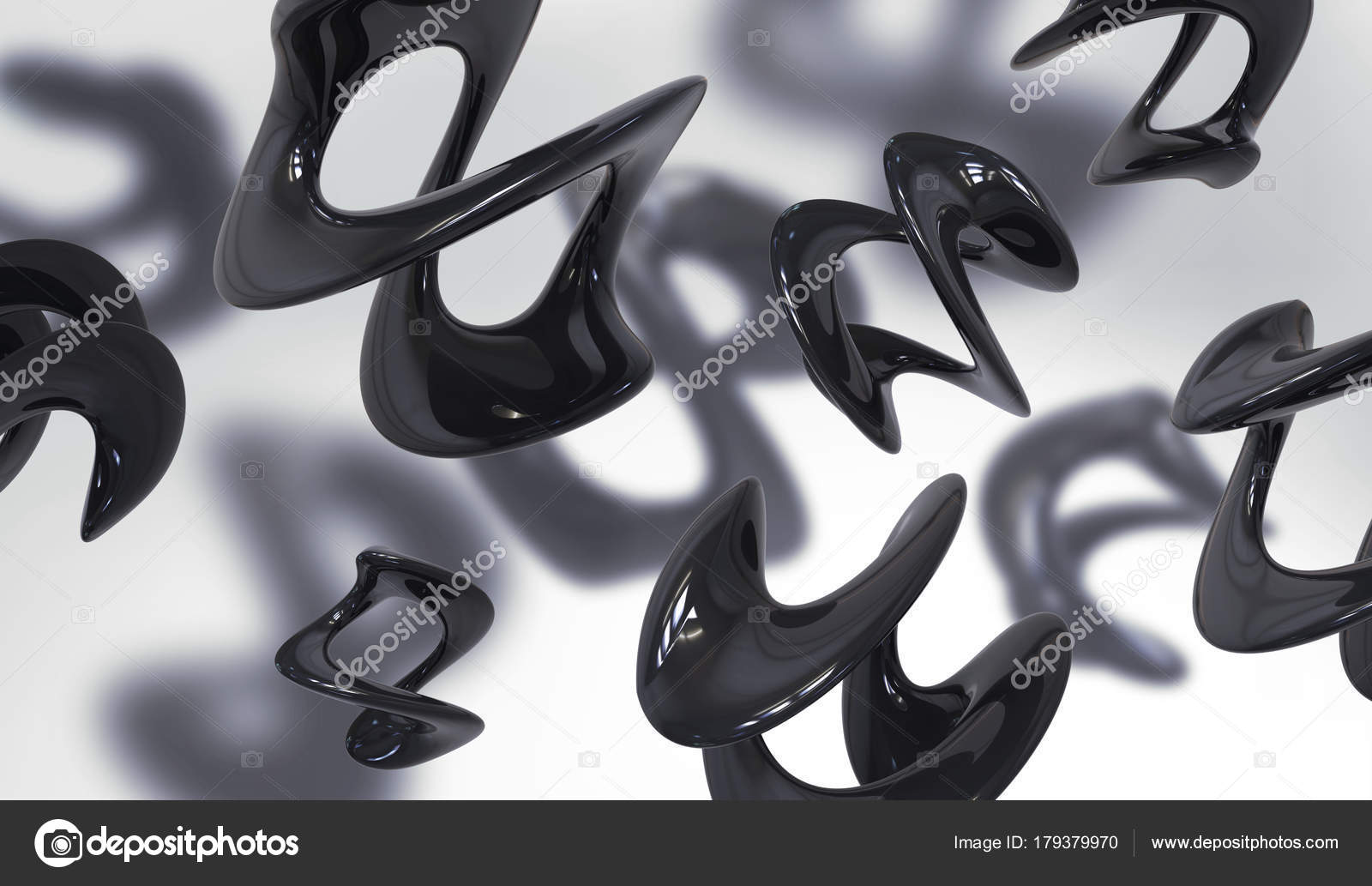 Abstract background with amorphous shape. Chaotic composition of ...