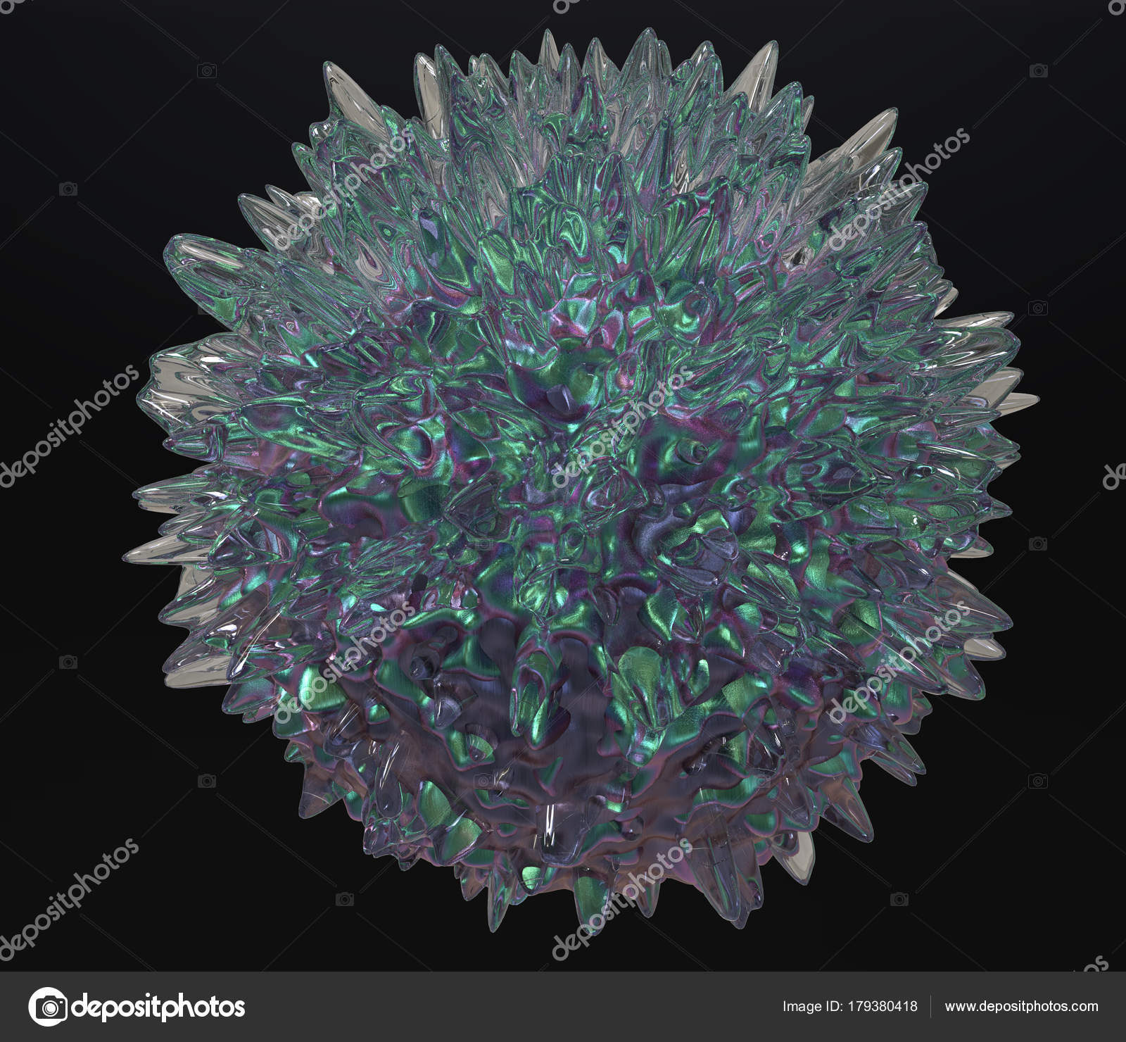 Abstract background with amorphous shape. Render of abstract of ...