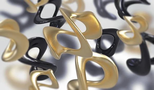 Abstract background with amorphous shape. Chaotic composition of ...