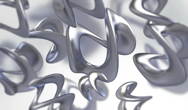 Abstract background with amorphous shape. Chaotic composition of ...