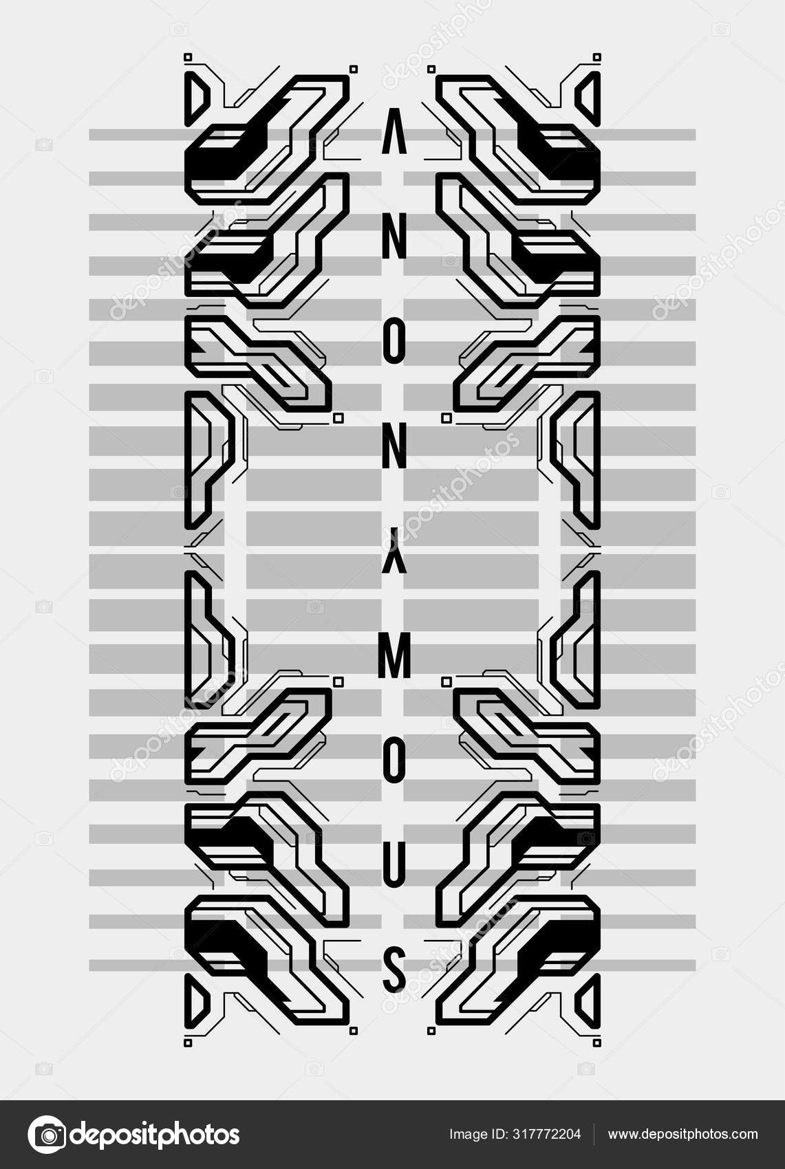 Cyberpunk futuristic poster. Tech Abstract poster template with HUD ...