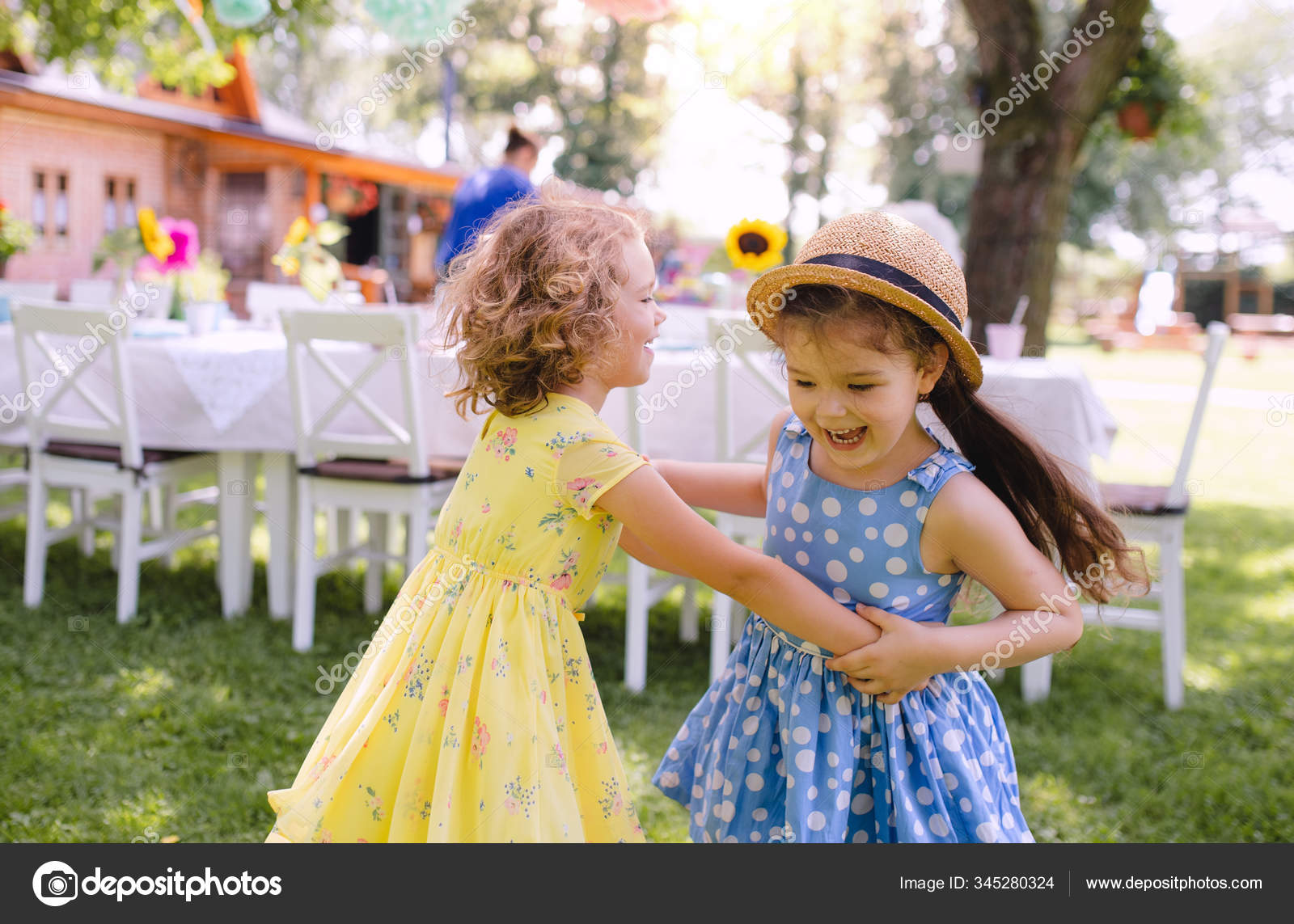 Children Dancing Outside