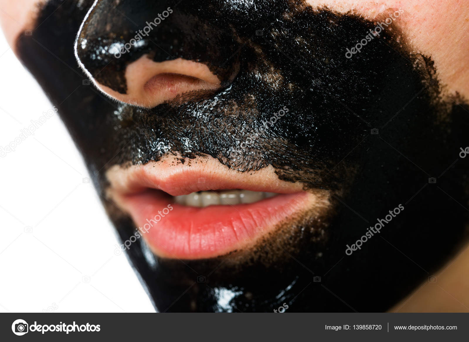 Facial black mask — Stock Photo © obencem #139858720