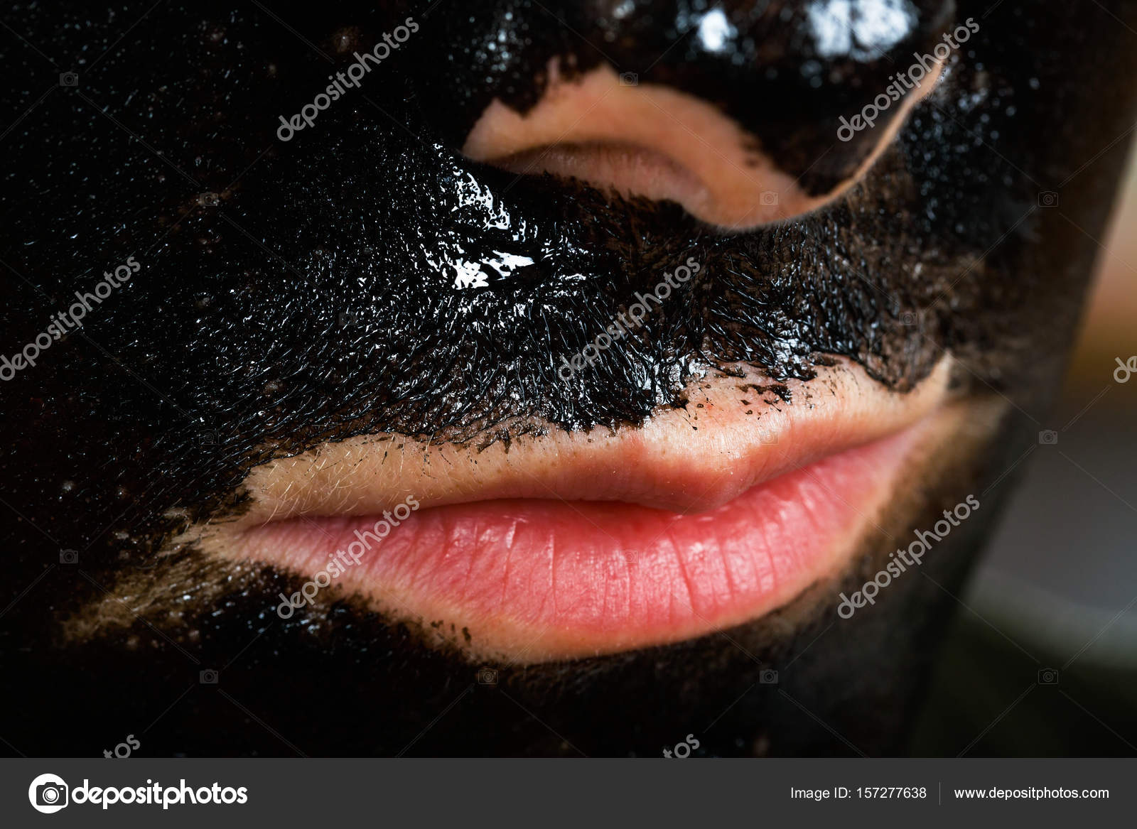 Facial black mask — Stock Photo © obencem #157277638