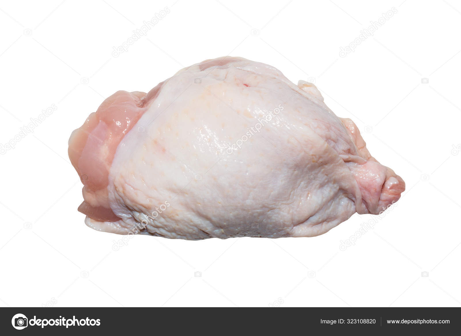 Fresh Chicken Meat White Background Background Raw Fresh Chicken ...