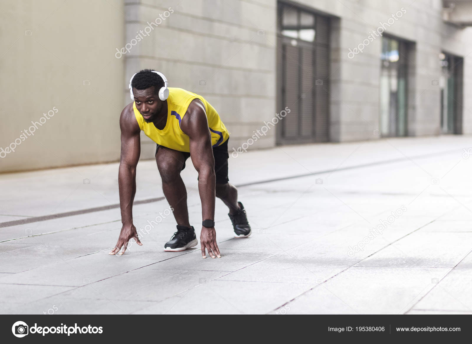 African American Boy Running