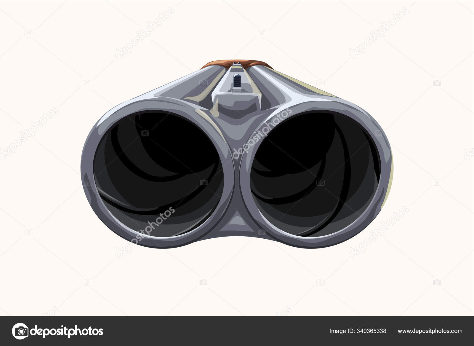 Double Barrel Shotgun Vector