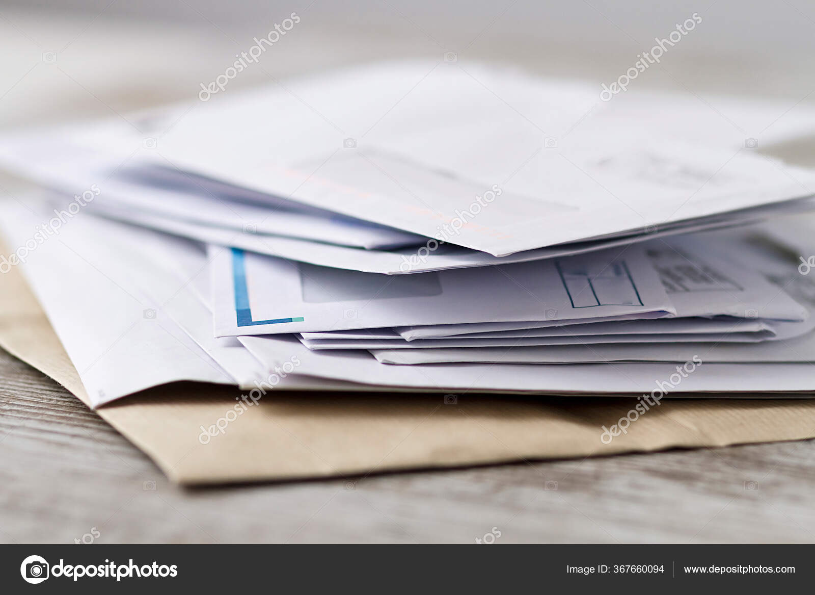 Stack Professional Invoice Letters Stock Photo by ©ondacaracola 367660094