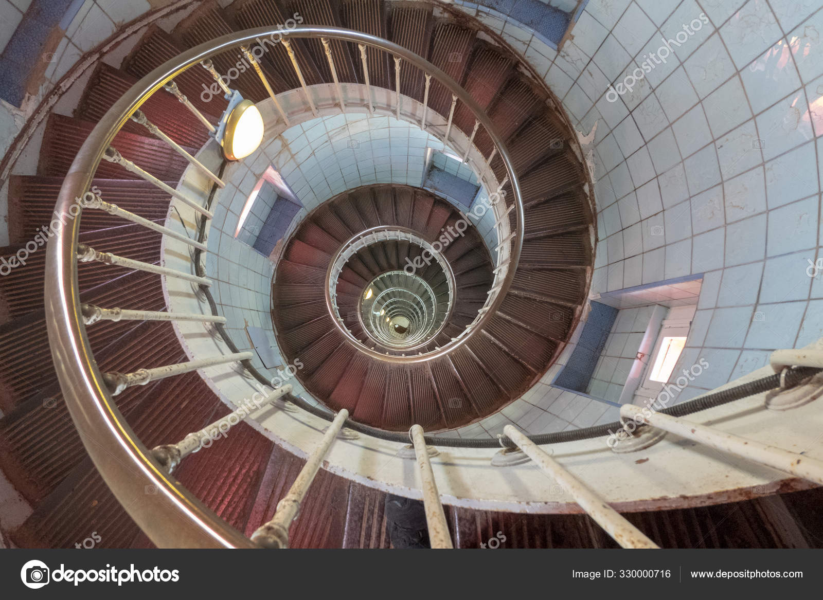 Spiral staircase leading to a lighthouse Stock Photo by ©Haylight 330000716