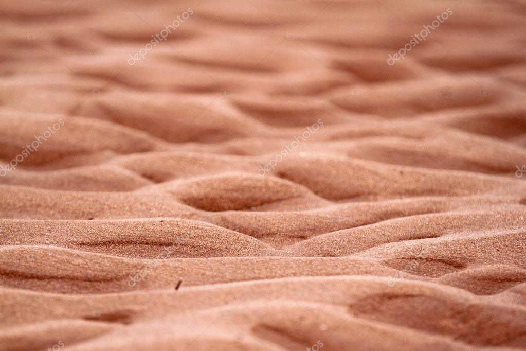 Ripples in red beach sand Stock Photo by ©Nadine123 127616762