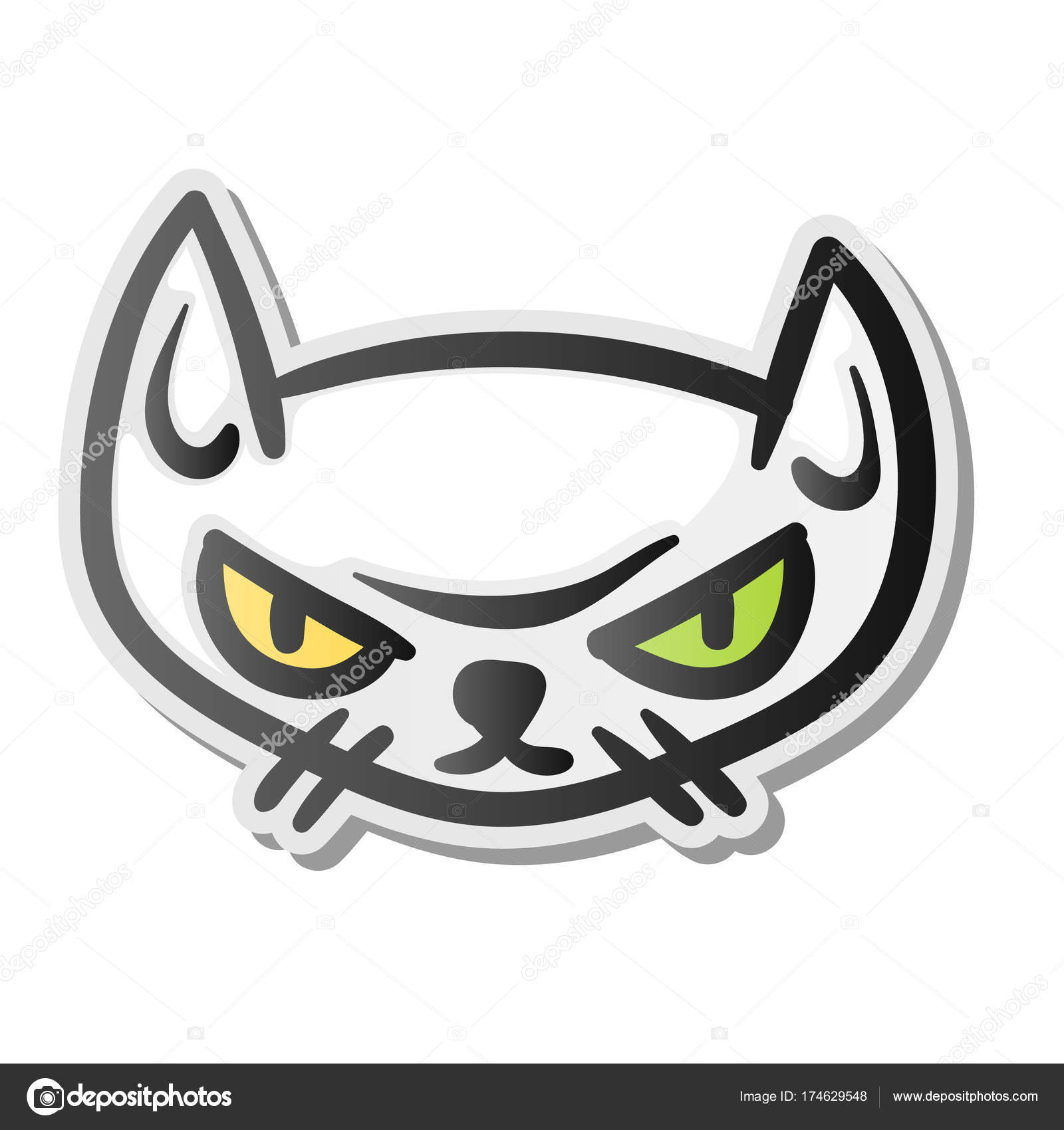 Grumpy Cat Line Drawing