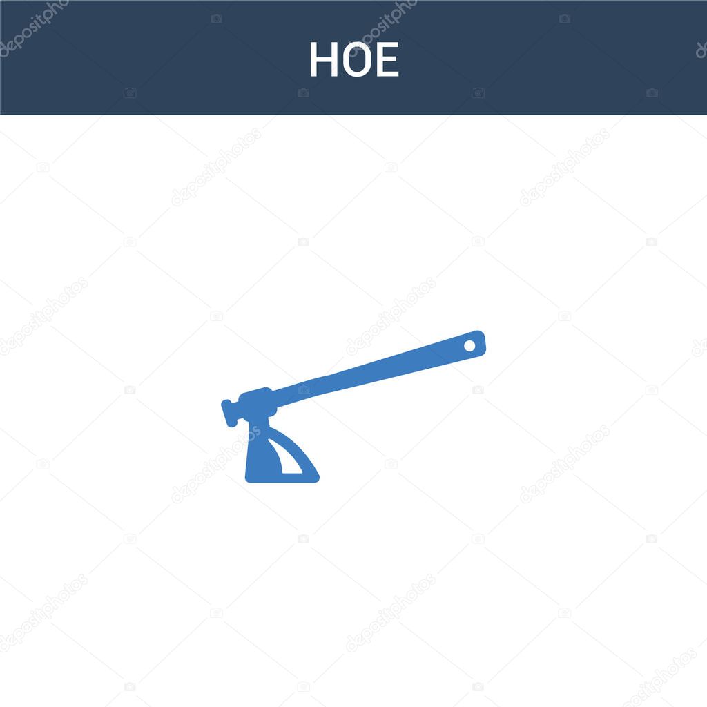 dos color azada concepto vector icono. 2 color azada vector ilustración ...