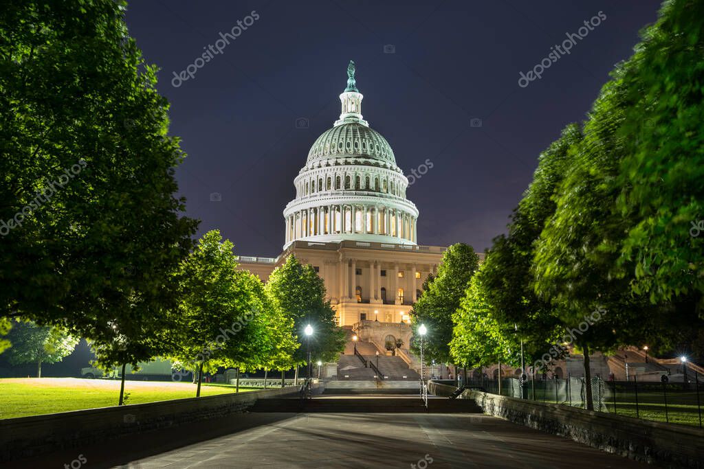 Capitolio de los Estados Unidos y el edificio del Senado, Washington DC ...