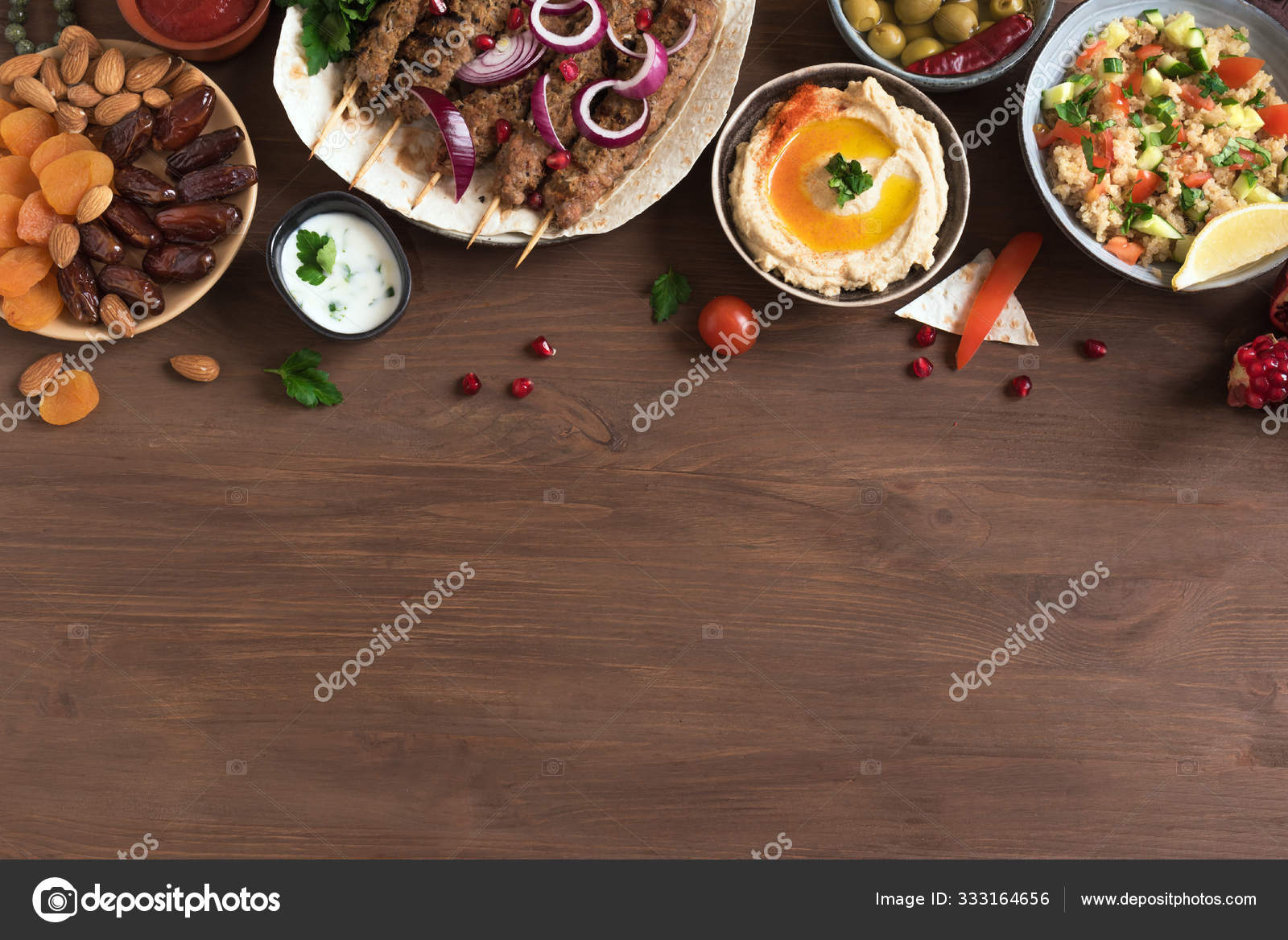 Middle Eastern Arabic dinner Stock Photo by ©Mizina 333164656