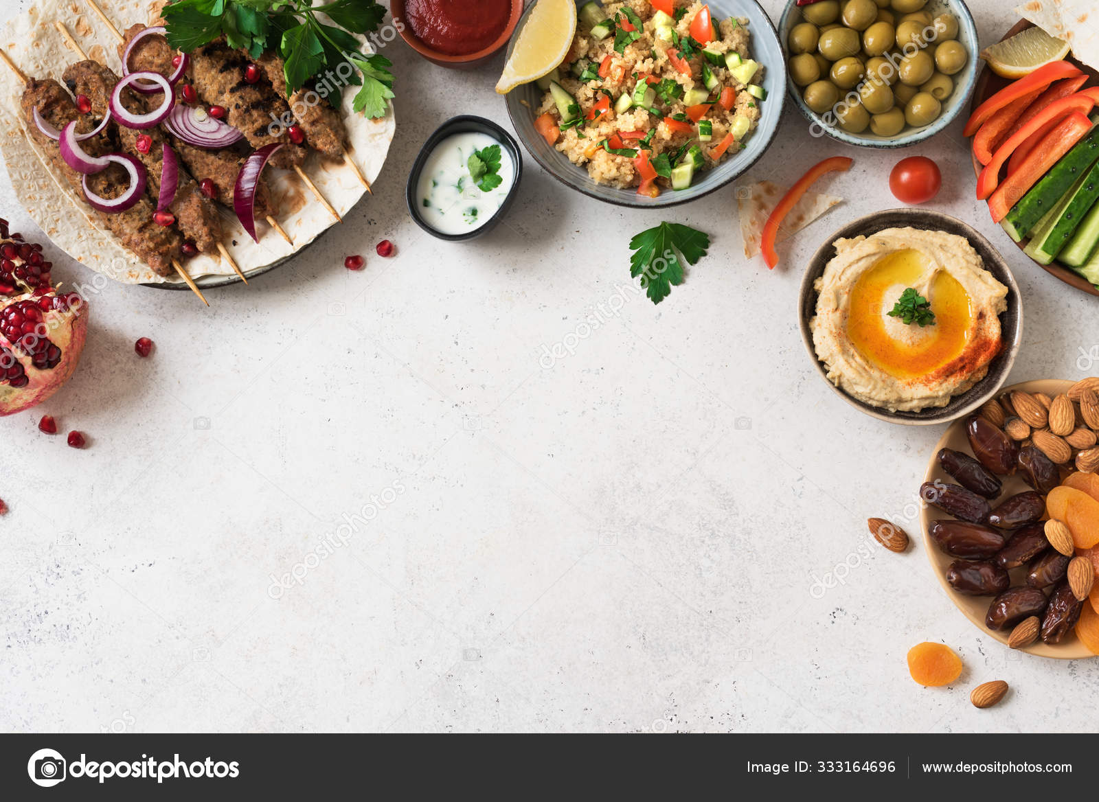 Arabic and Middle Eastern dinner Stock Photo by ©Mizina 333164696