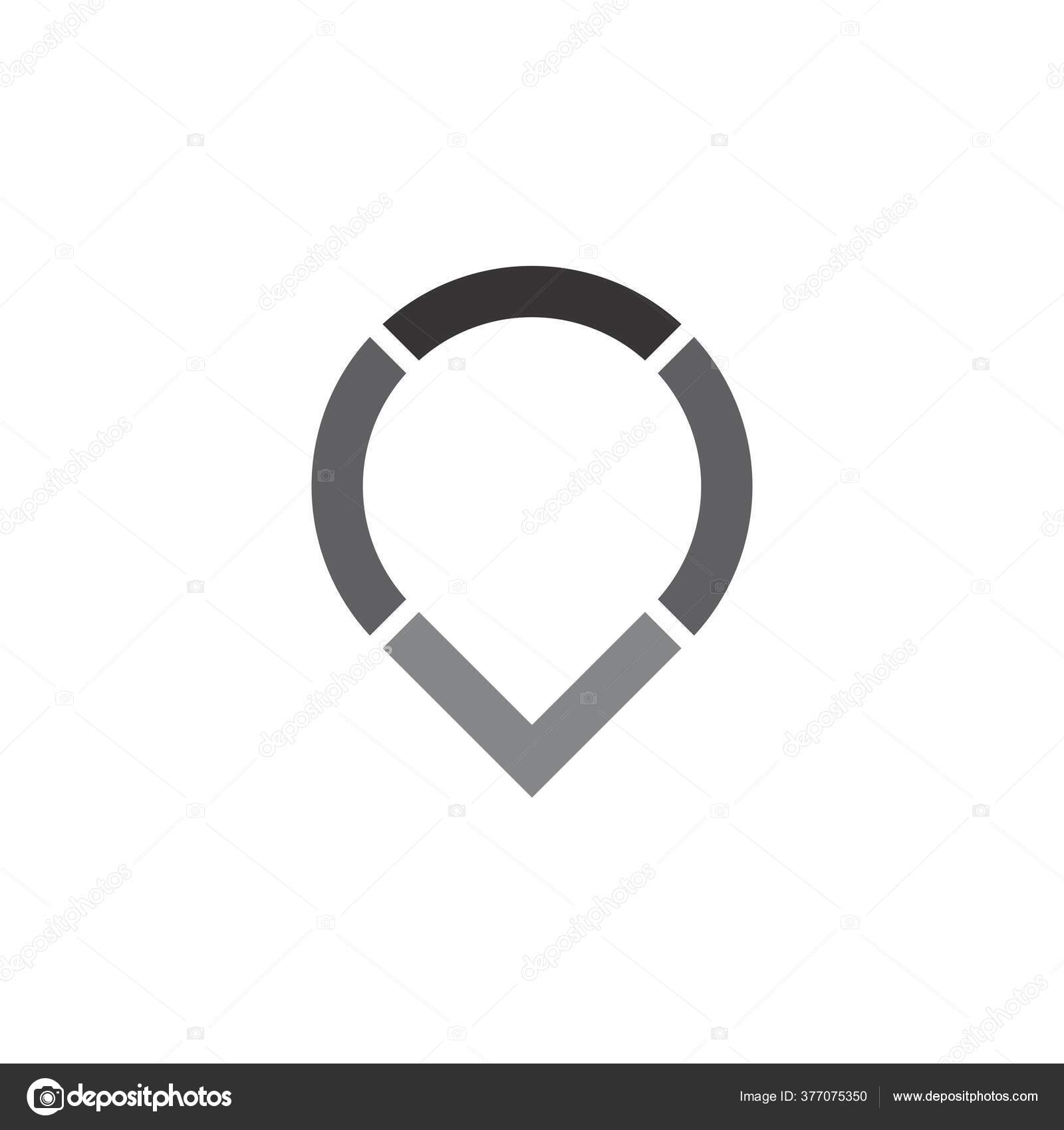 Pin Location Logo Design Vector — Stock Vector © Drijimedia #377075350