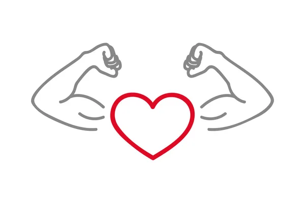 Strong heart Vector Art Stock Images | Depositphotos