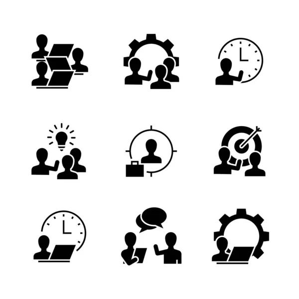 Man Daily Routine People icons set with texture background. — Stock ...